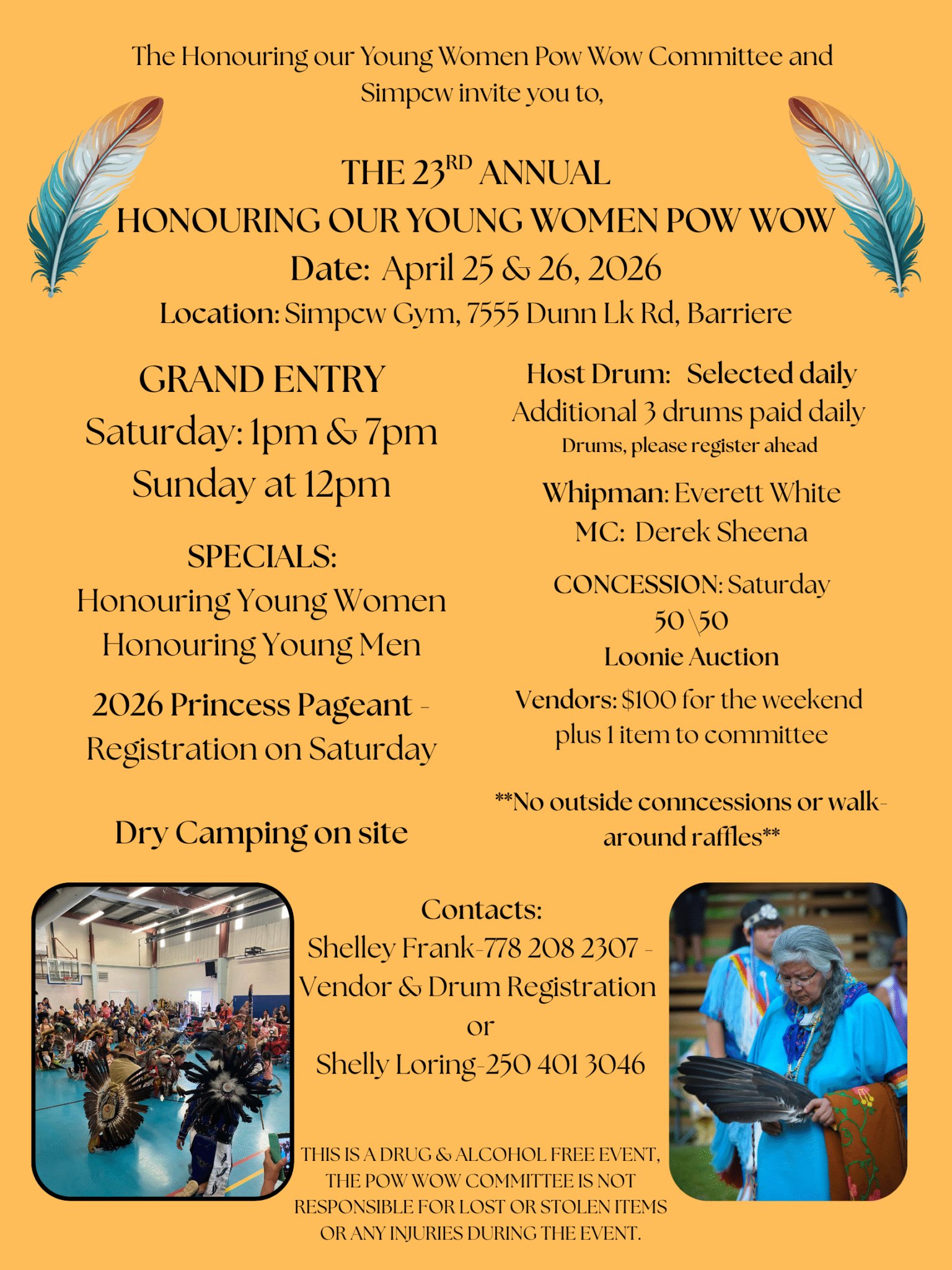 23rd Annual Honouring Our Young Women Pow Wow – Simpcw